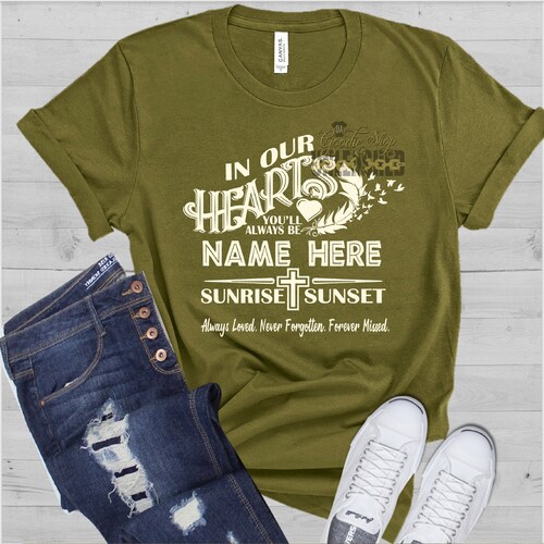 In Our Hearts in Loving Memorysvg Dxf Eps and Png - Etsy