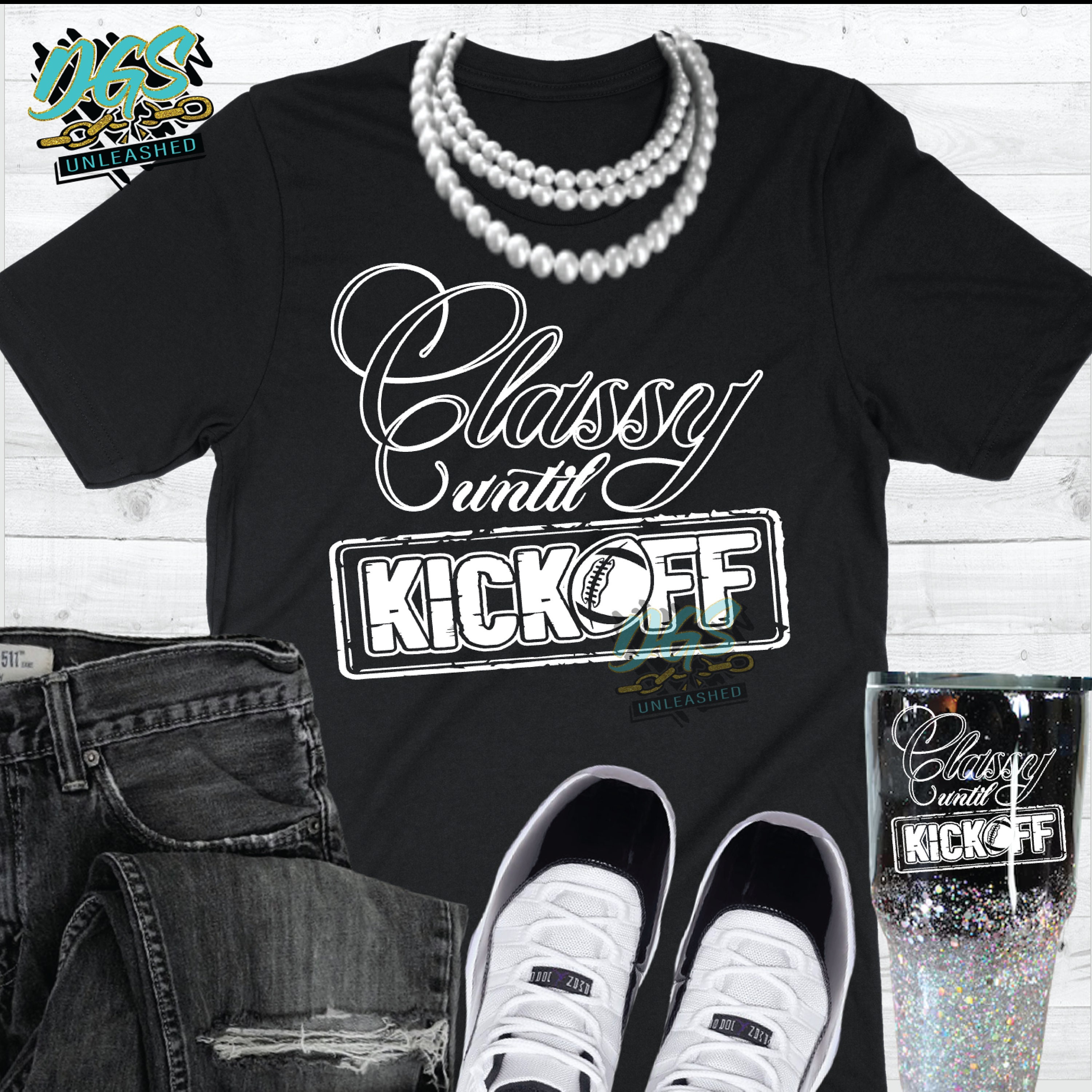 Classy Until Kickoff SVG Dxf Eps and Dxf Digital Design | Etsy