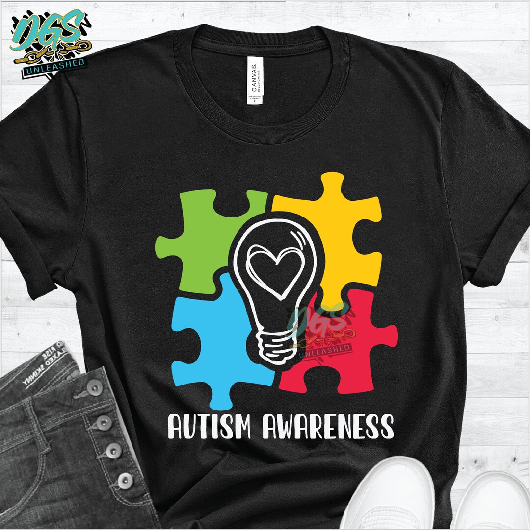 Autism Awareness, Autism, Autistic, Puzzle Piece, Light Bulb SVG, Png ...
