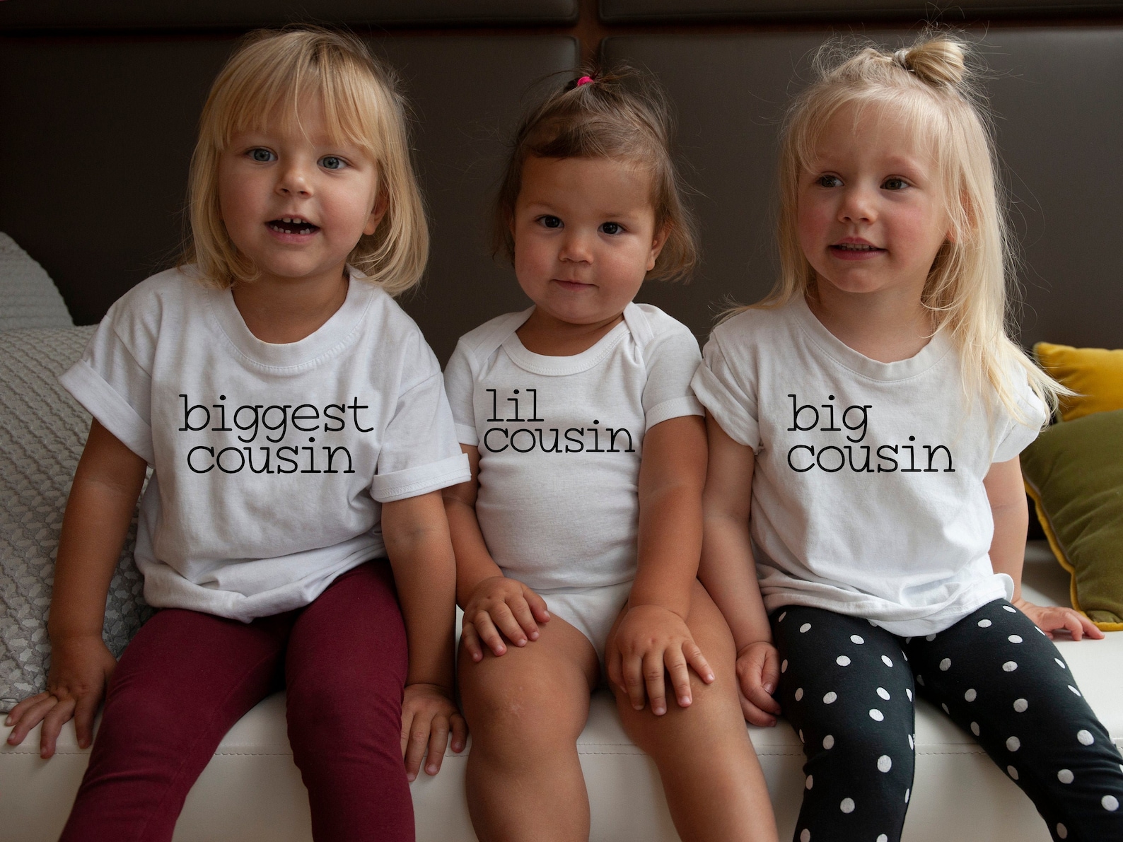 Big Cousin Little Cousin Biggest Matching Set Cousin and Baby | Etsy