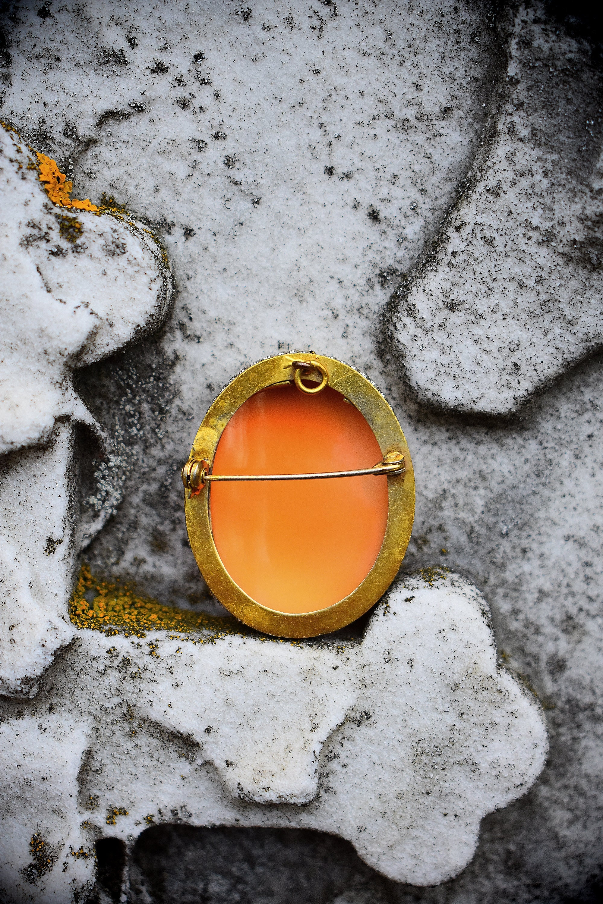 Antique Blessed Virgin Mary Shell Gold Brooch - Etsy