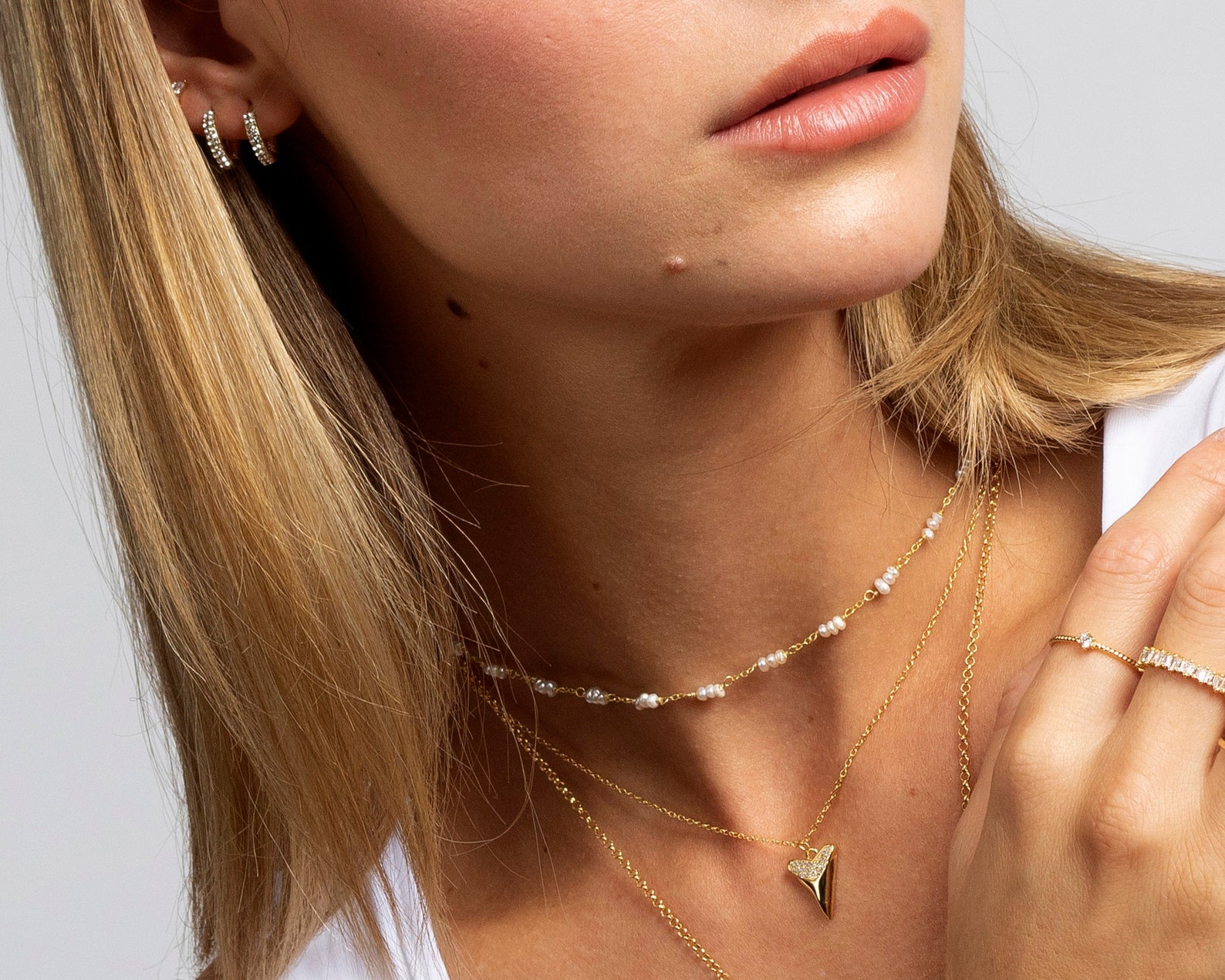 Freshwater Pearl Choker Dainty Pearl Choker Necklace Simple Etsy
