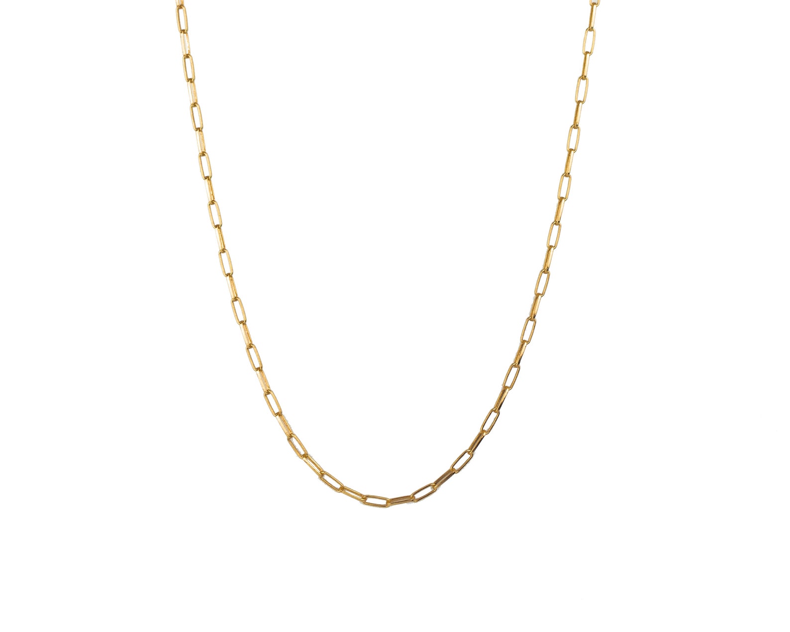 18k Gold Plated Box Chain Choker Necklace Dainty Choker - Etsy