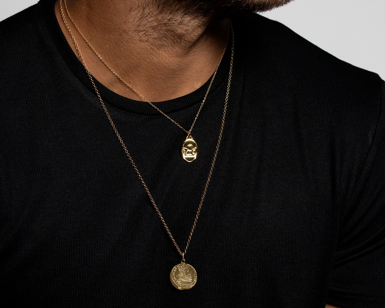 Ancient Coin Necklace for Men Double Side Coin Necklace Mens - Etsy