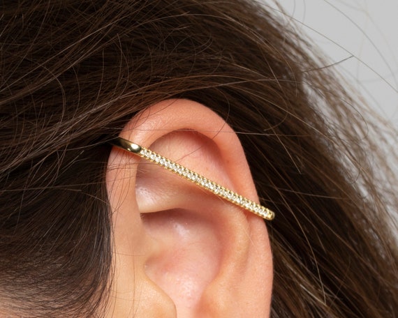Cartilage Ear Cuff Dainty Ear Cuff Industrial Ear Cuff Bar - Etsy