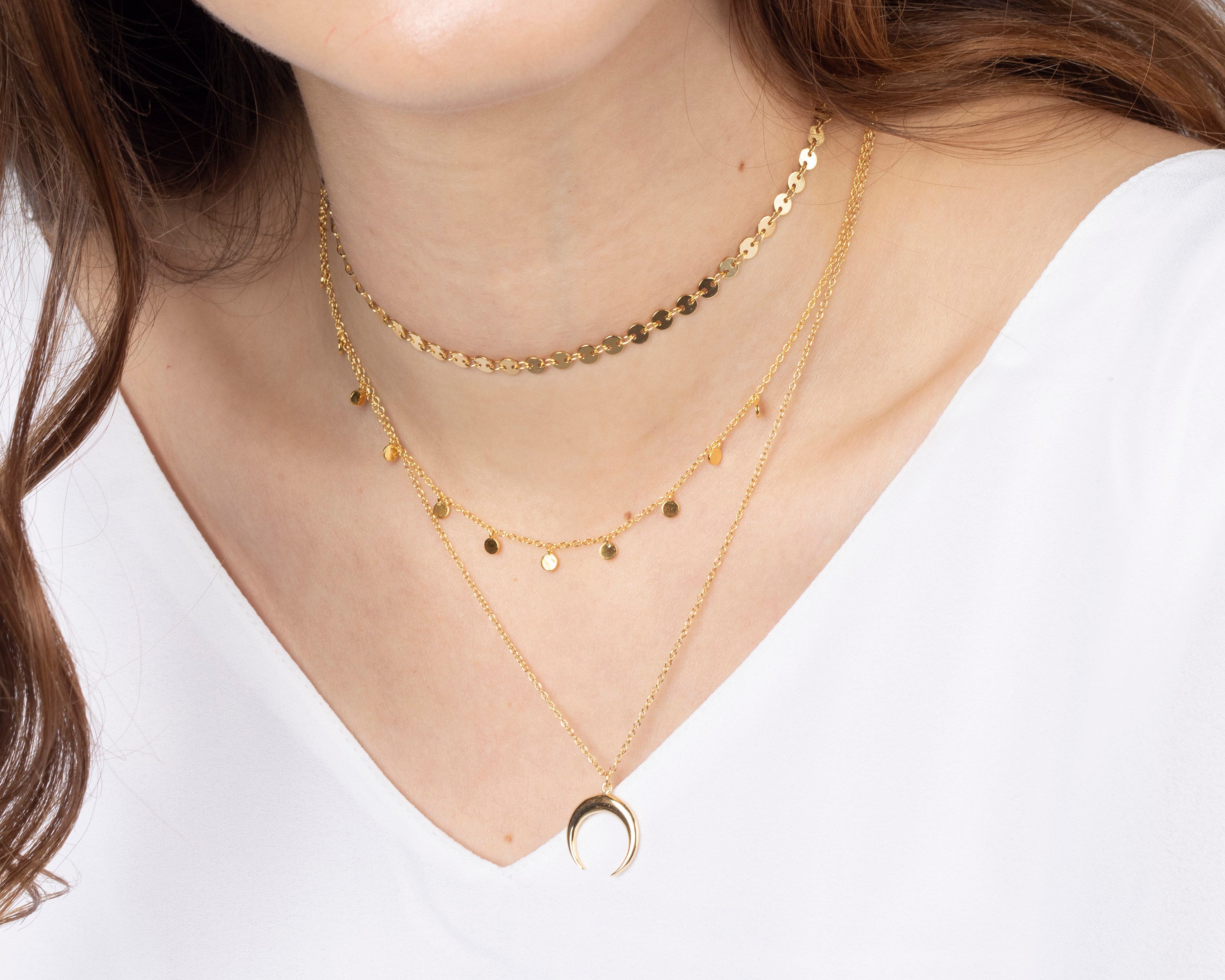 Coin gold choker coin necklace coin necklace gold disc gold | Etsy