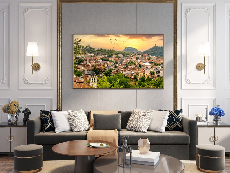 Plovdiv Birds PANO SIZE POSTER Color Posters Oldest Town in Europe Old ...