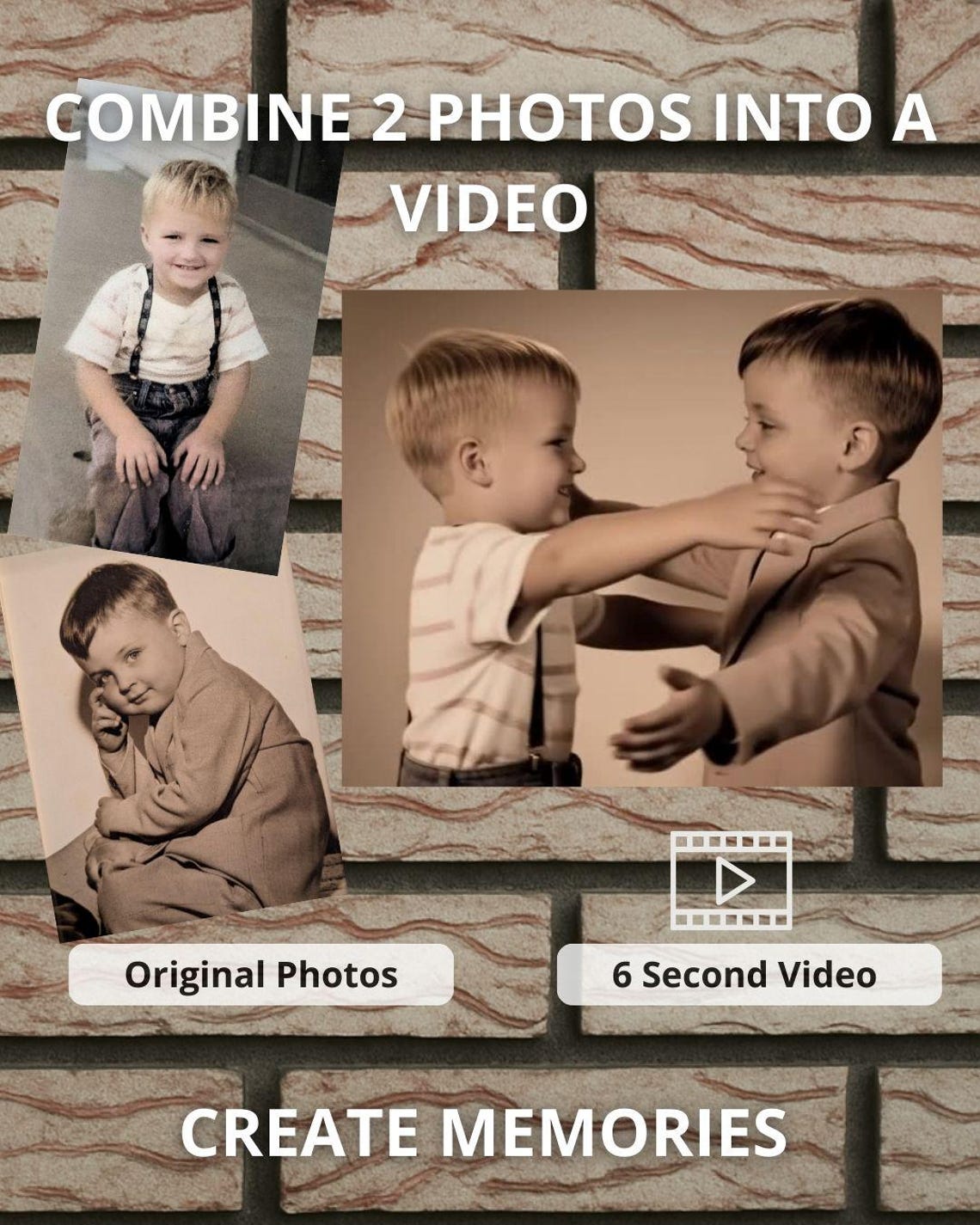 AI Photo Animation Merging 2 Photos, HD Memorial Video, Lost Loved One ...