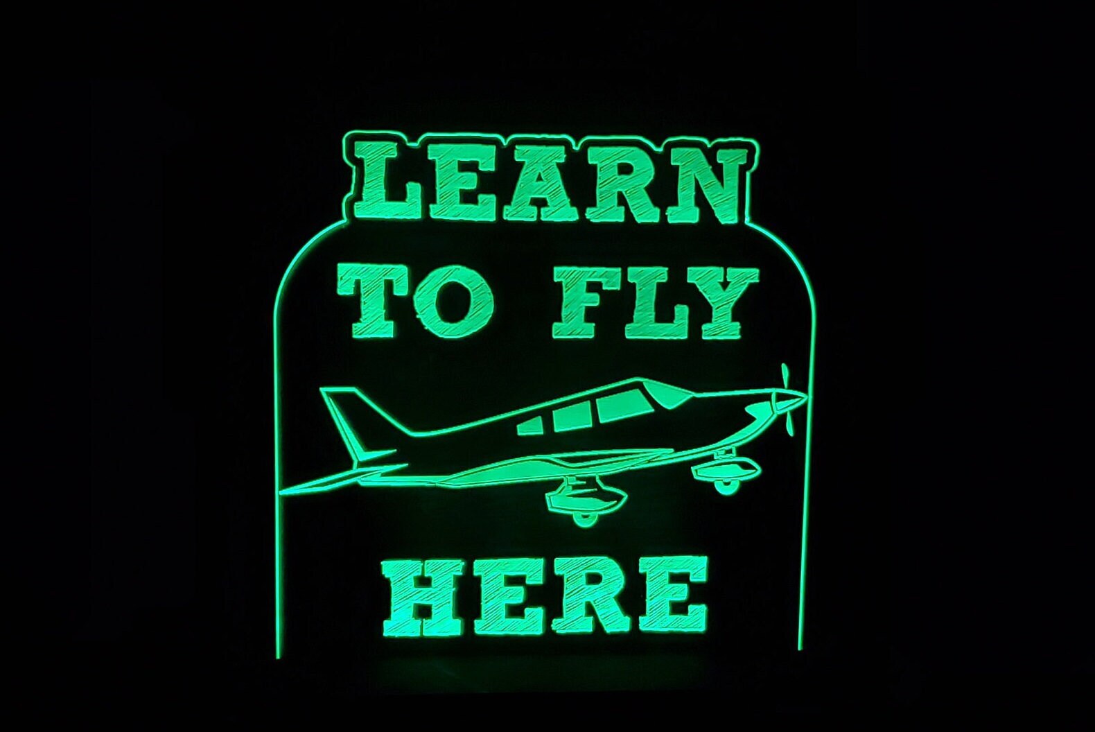 Low Wing Learn to Fly Here LED Light Lamp/sign Neon-like | Etsy