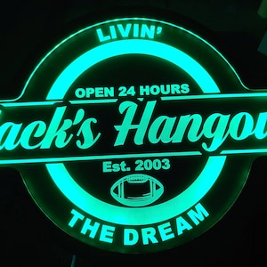 Custom Sports Bar Led Wall Sign Neon Like - Color Changing Remote ...