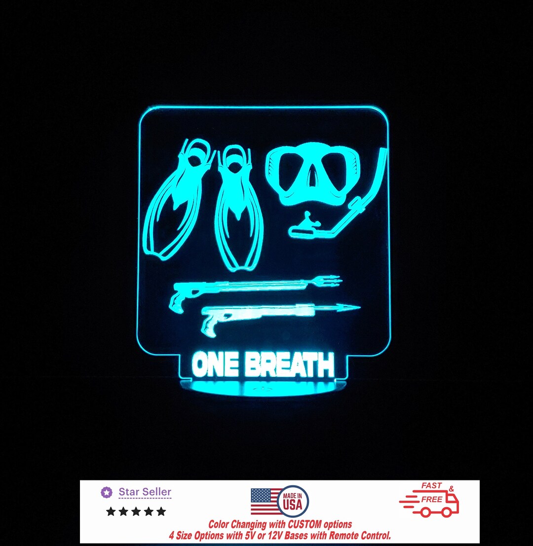 Apnea Dive Life LED Sign, Custom Neon Night Light, USA Made - Etsy