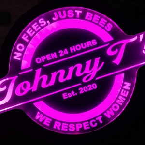 Custom Sign Bar, Place, Hideout or Man Cave Led Wall Sign Neon Like ...