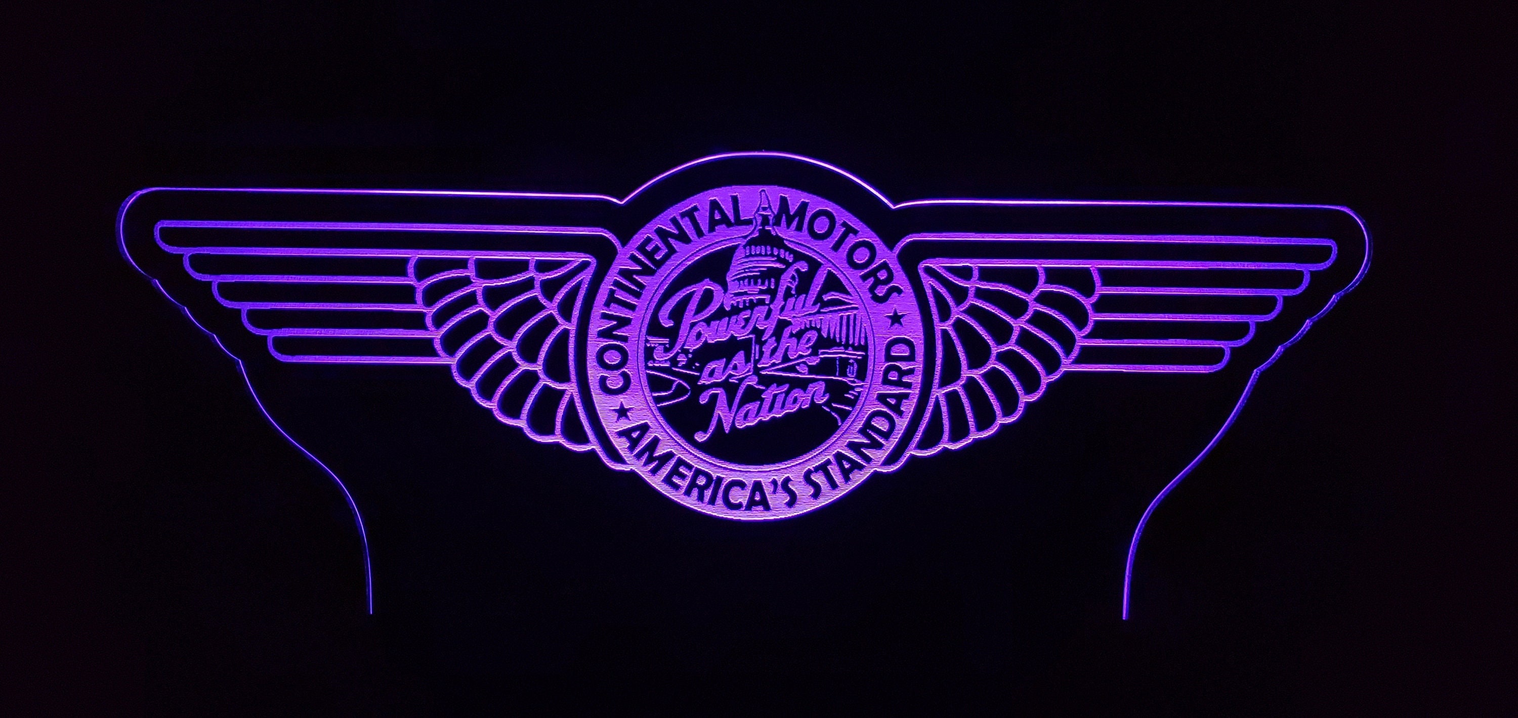 Vintage Continental Motors Logo LED Light Lamp/sign | Etsy