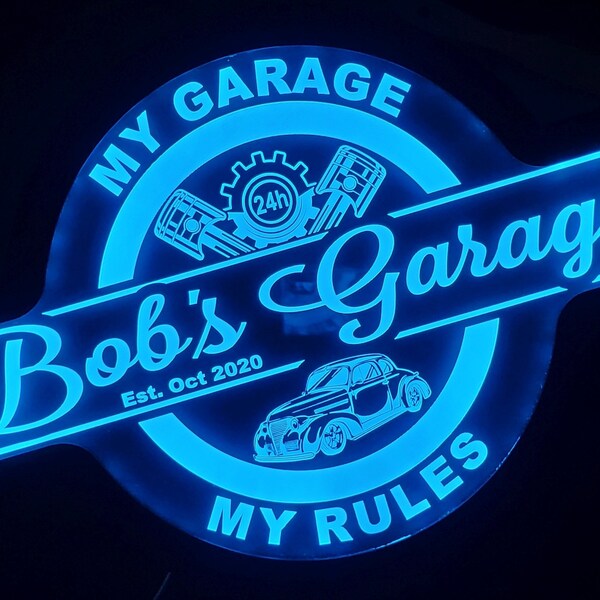 Vintage Garage Neon Sign - Etsy