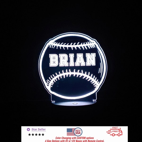 Baseball Light - Etsy