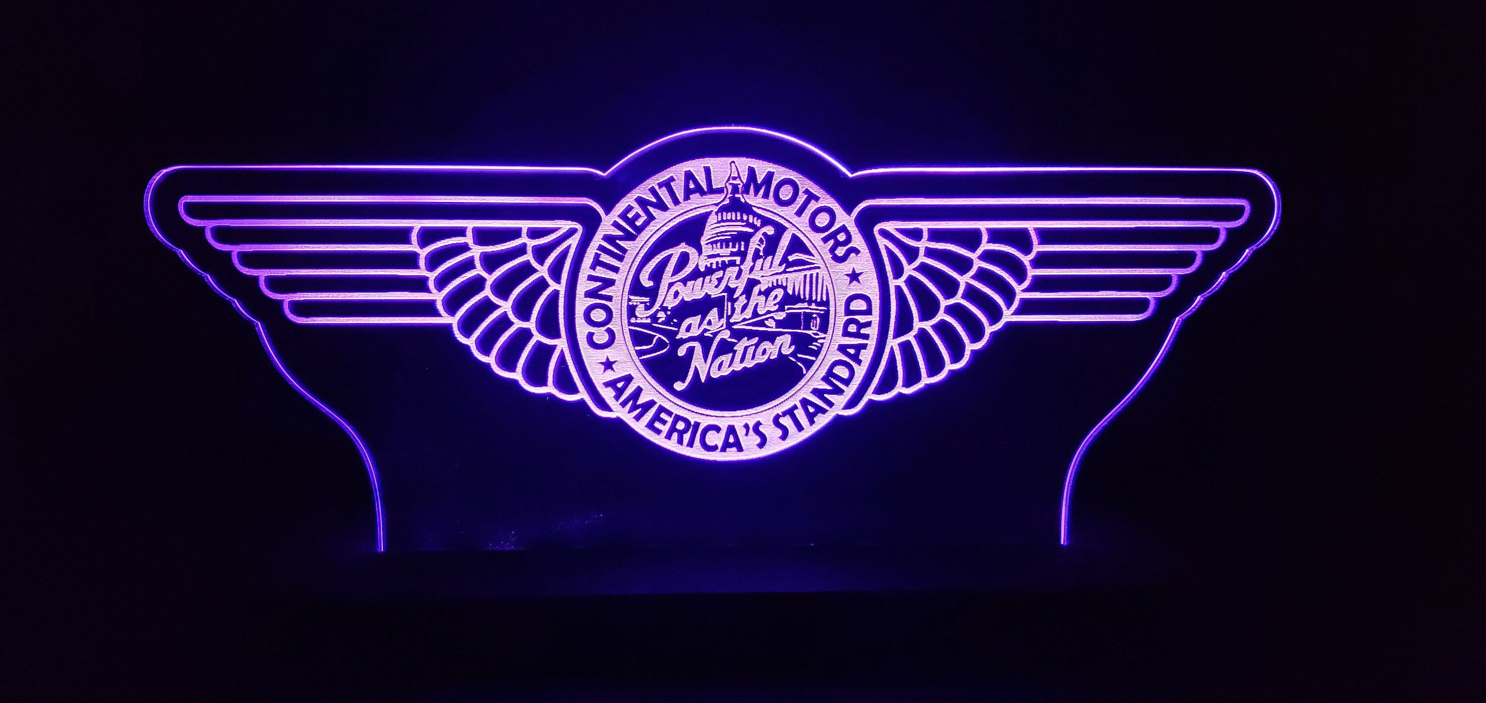 Vintage Continental Motors Logo LED Light Lamp/sign | Etsy