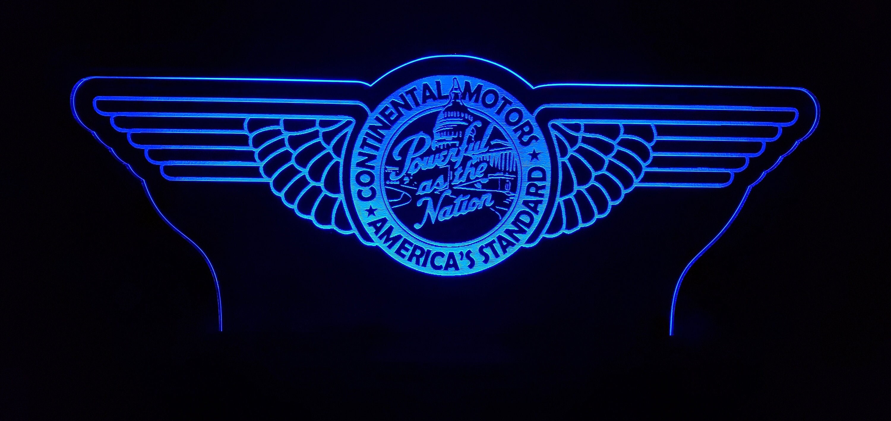 Vintage Continental Motors Logo LED Light Lamp/sign - Etsy