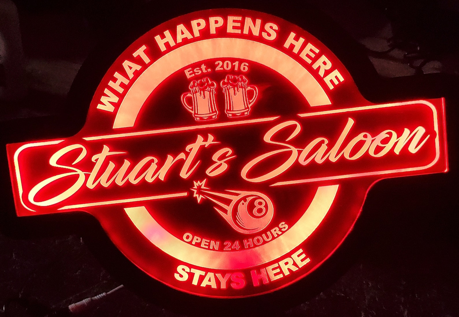 Custom Sports Bar Led Wall Sign Neon Like Color Changing - Etsy UK