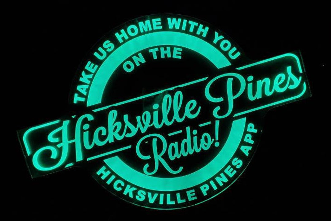 Custom DJ Radio Station Sign Color Changing Acrylic Wall Led Night ...