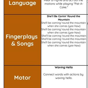 Wild West Printable Infant Lesson Plans for Baby - Learning Through ...