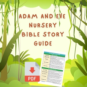 Adam and Eve Printable Lesson Plans for Nursery - Ages 1 Month - 24 ...