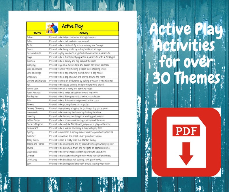 Active Play Activities for Over 30 Themes - Suitable for Infants ...