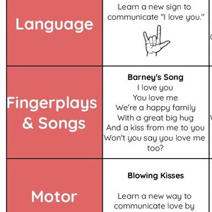 Valentine & Friendship Printable Infant Lesson Plans for Baby ...