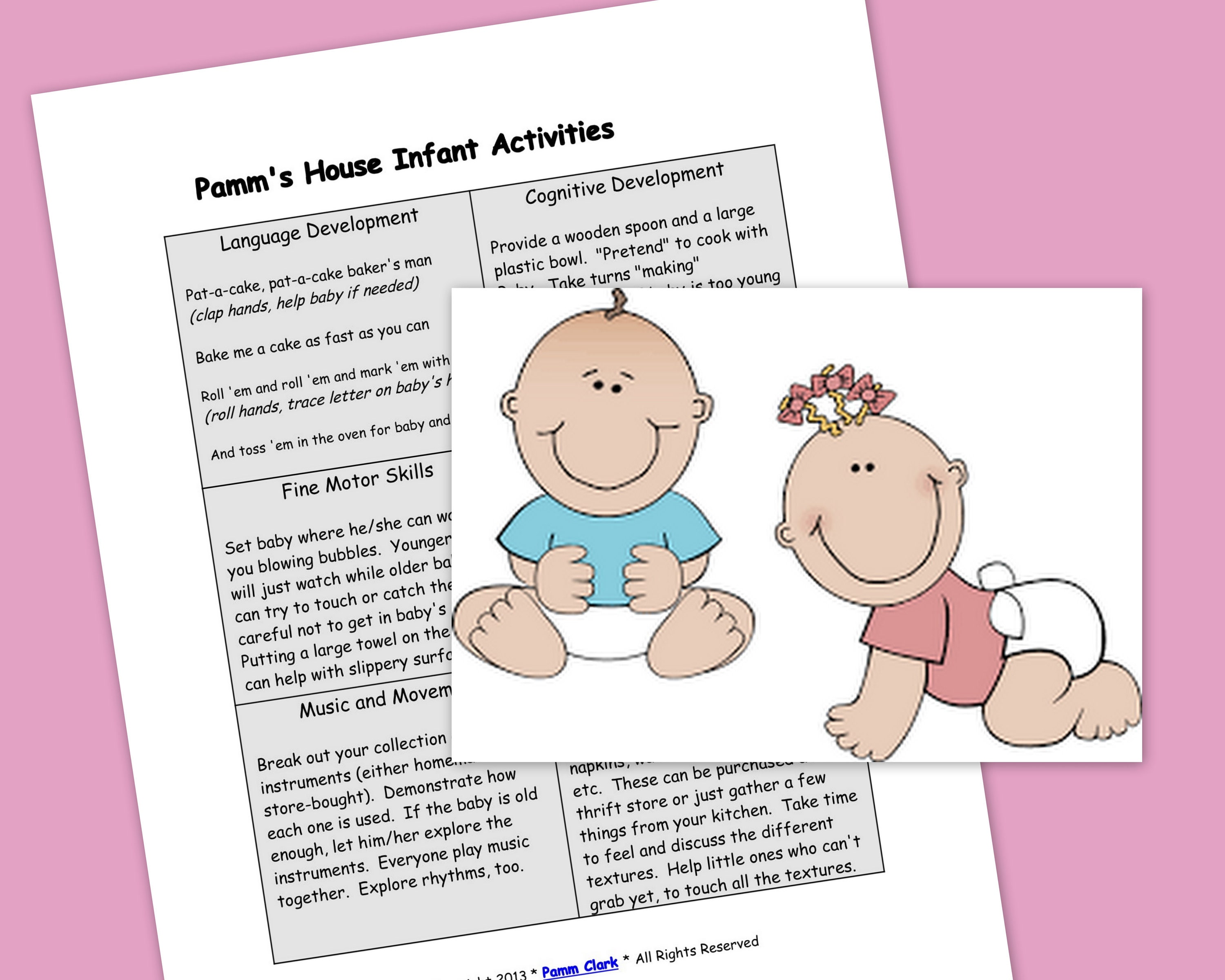 Infant Activities #1 - Printable Plans - Learning Through Play - Etsy