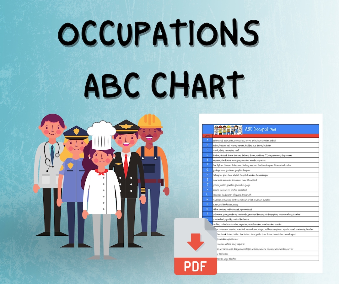 ABC Occupations - A List of Occupations for Every Letter of the ...