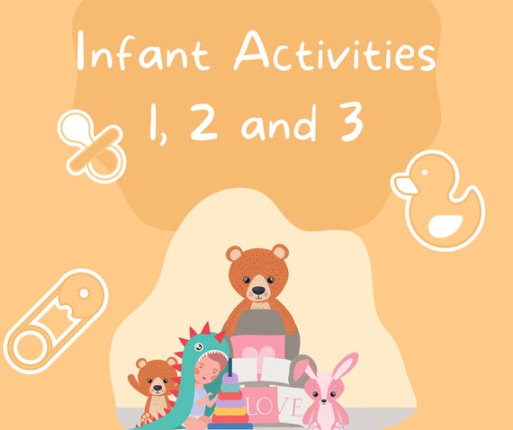 Infant Activities 1 2 & 3 Bundle Printable Plans Learning - Etsy