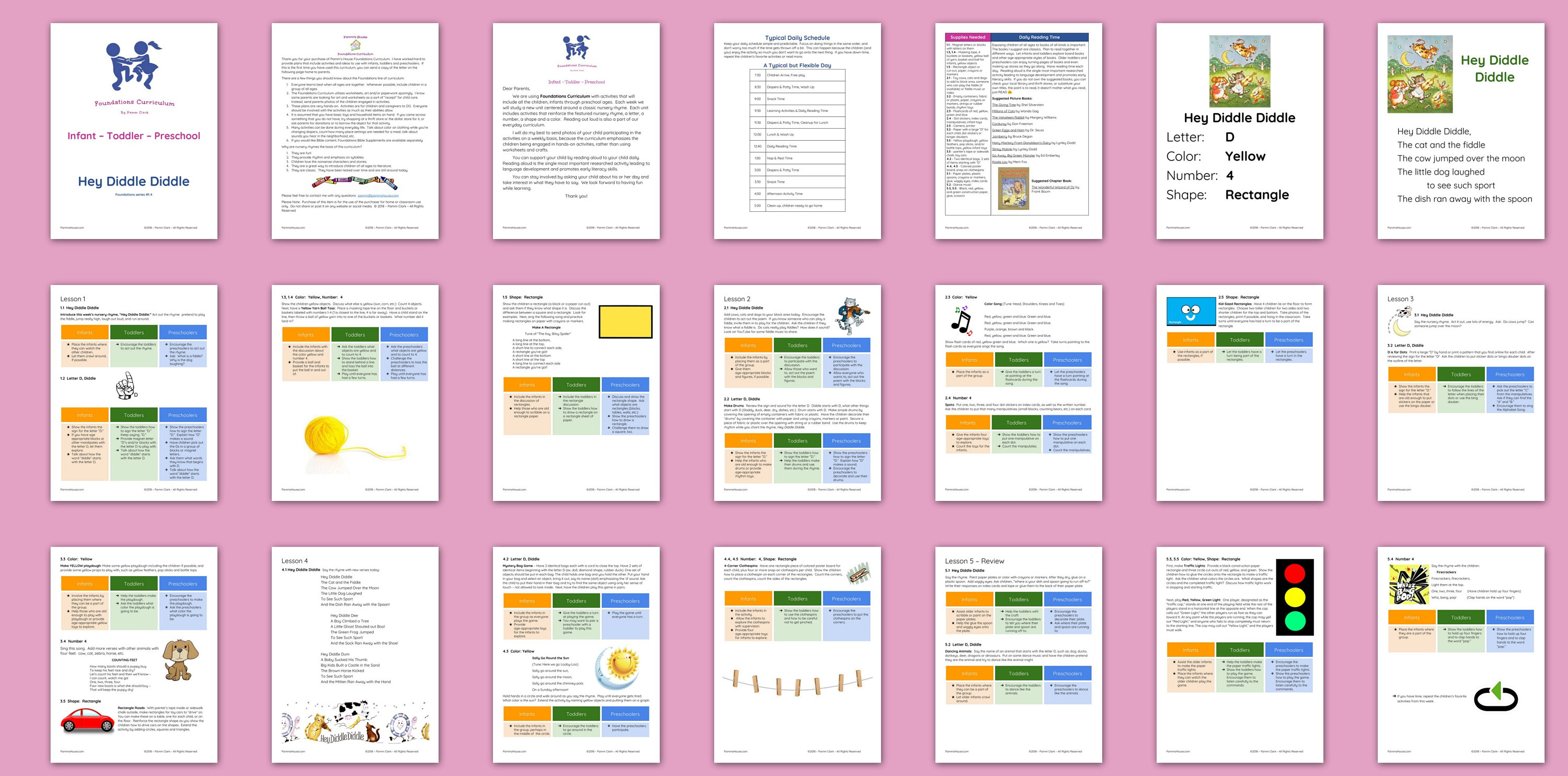 Hey Diddle Diddle Foundations Curriculum for Infants, Toddlers ...