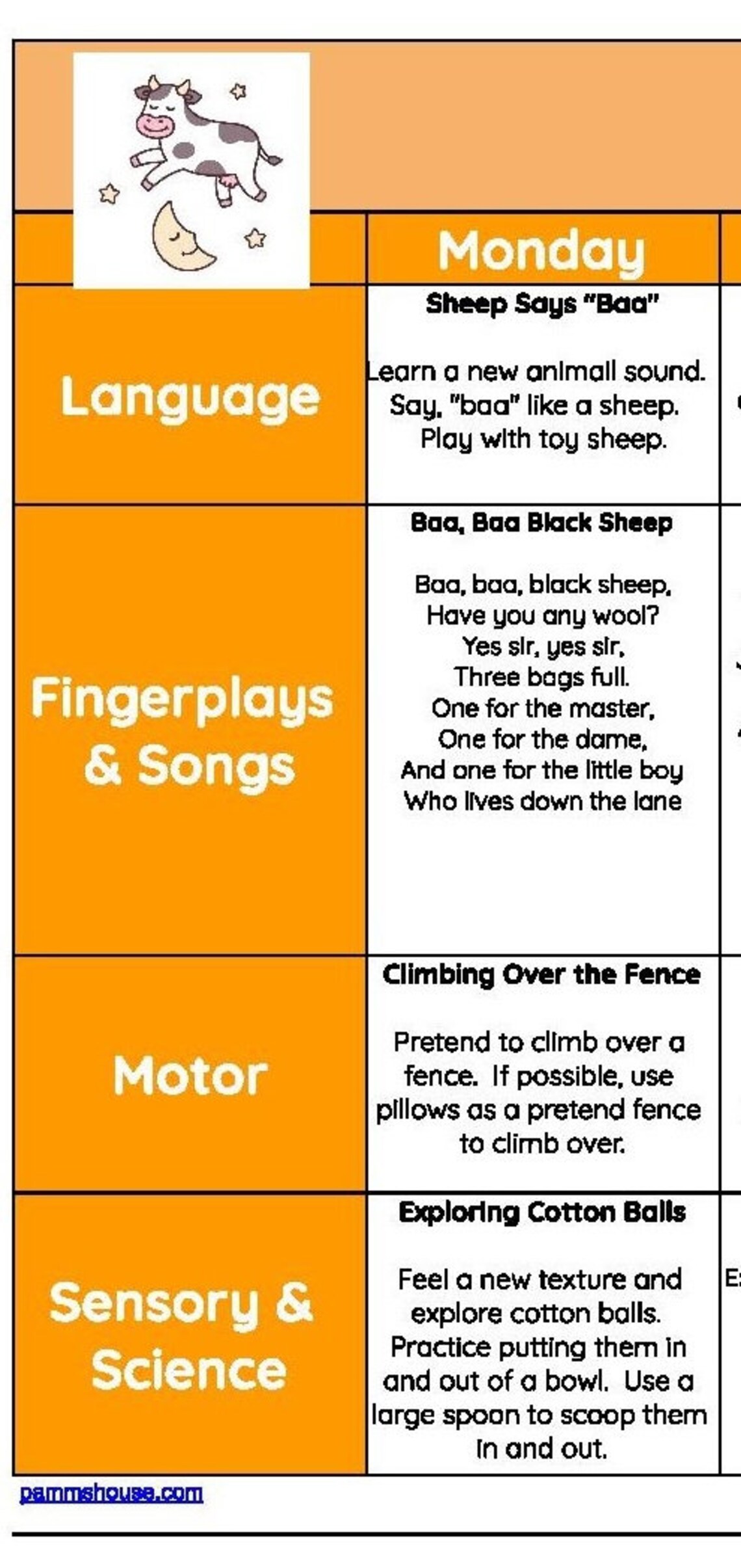 Nursery Rhymes Printable Infant Lesson Plans for Baby - Learning ...