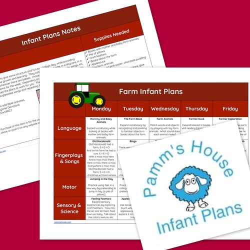 Autumn Printable Infant Lesson Plans for Baby Learning - Etsy