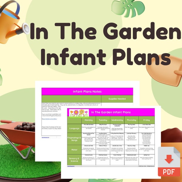 Birds and Butterflies Printable Infant Lesson Plans for Baby Learning ...