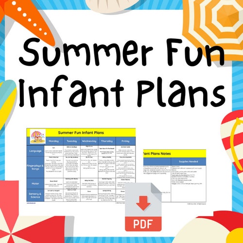 Circus Printable Infant Lesson Plans for Baby Learning - Etsy