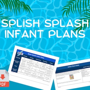 Splish Splash Printable Infant Lesson Plans for Baby - Learning Through ...