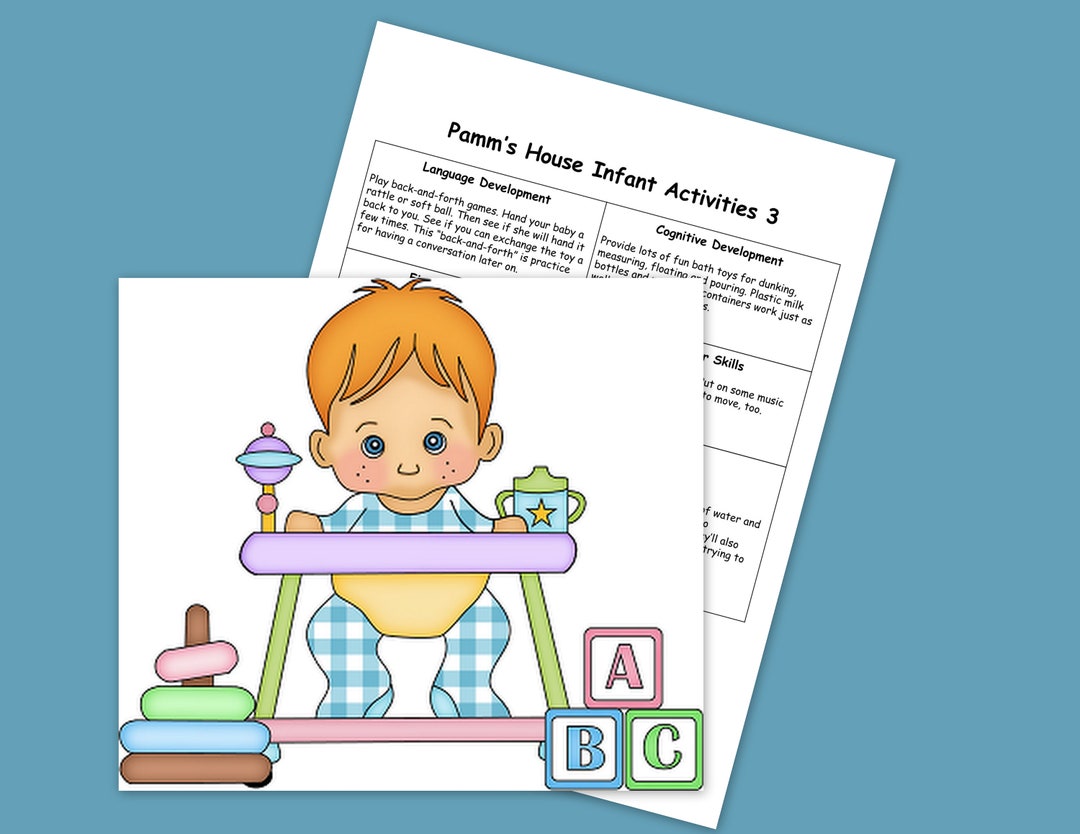 Infant Activities #3 - Printable Plans - Learning Through Play - Etsy