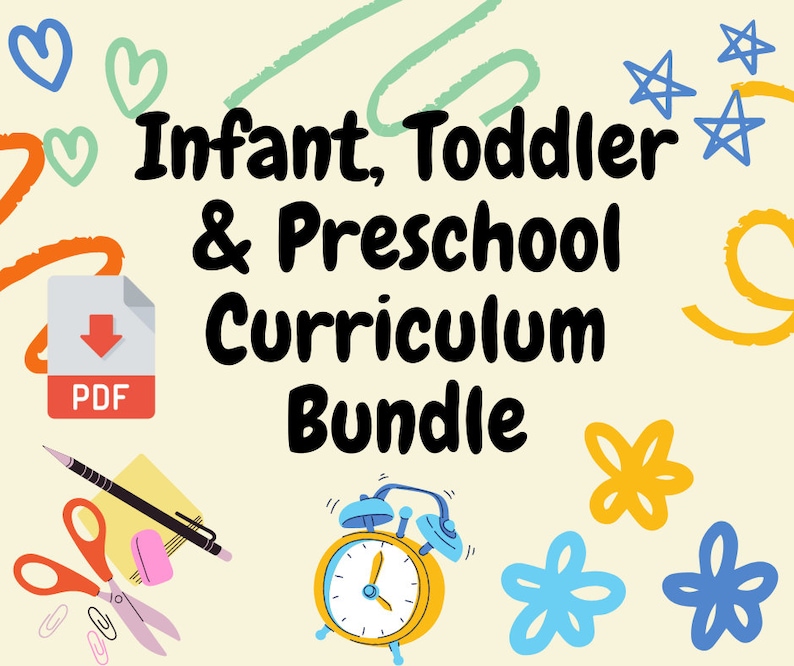 Infant, Toddler, and Preschool Curriculum Bundle - Three Years of ...