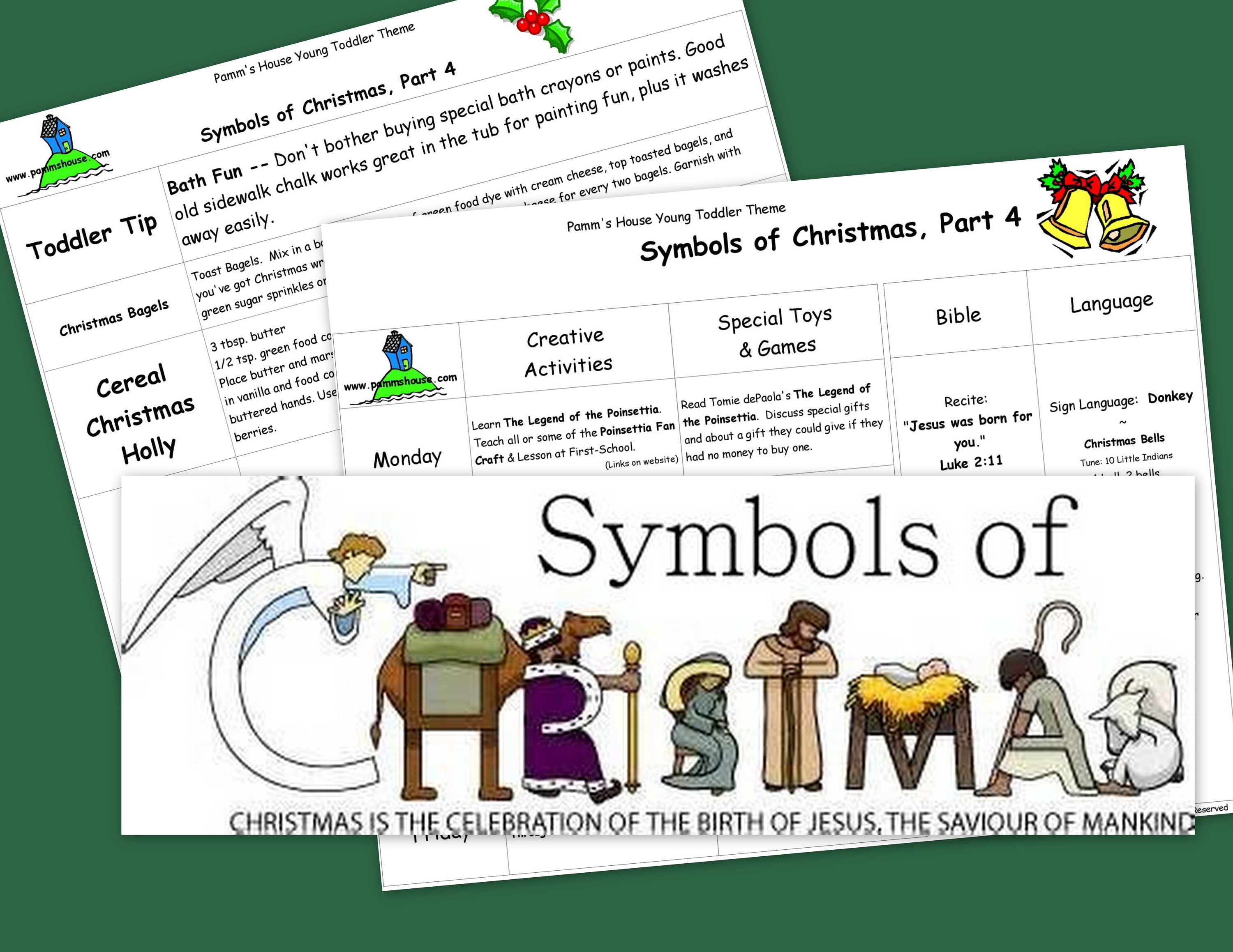 Symbols of Christmas, Part 4 - Printable Toddler Theme - Learning ...