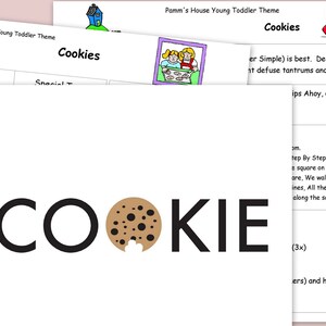 Printable Toddler Theme - Cookies - Learning Through Play - Etsy