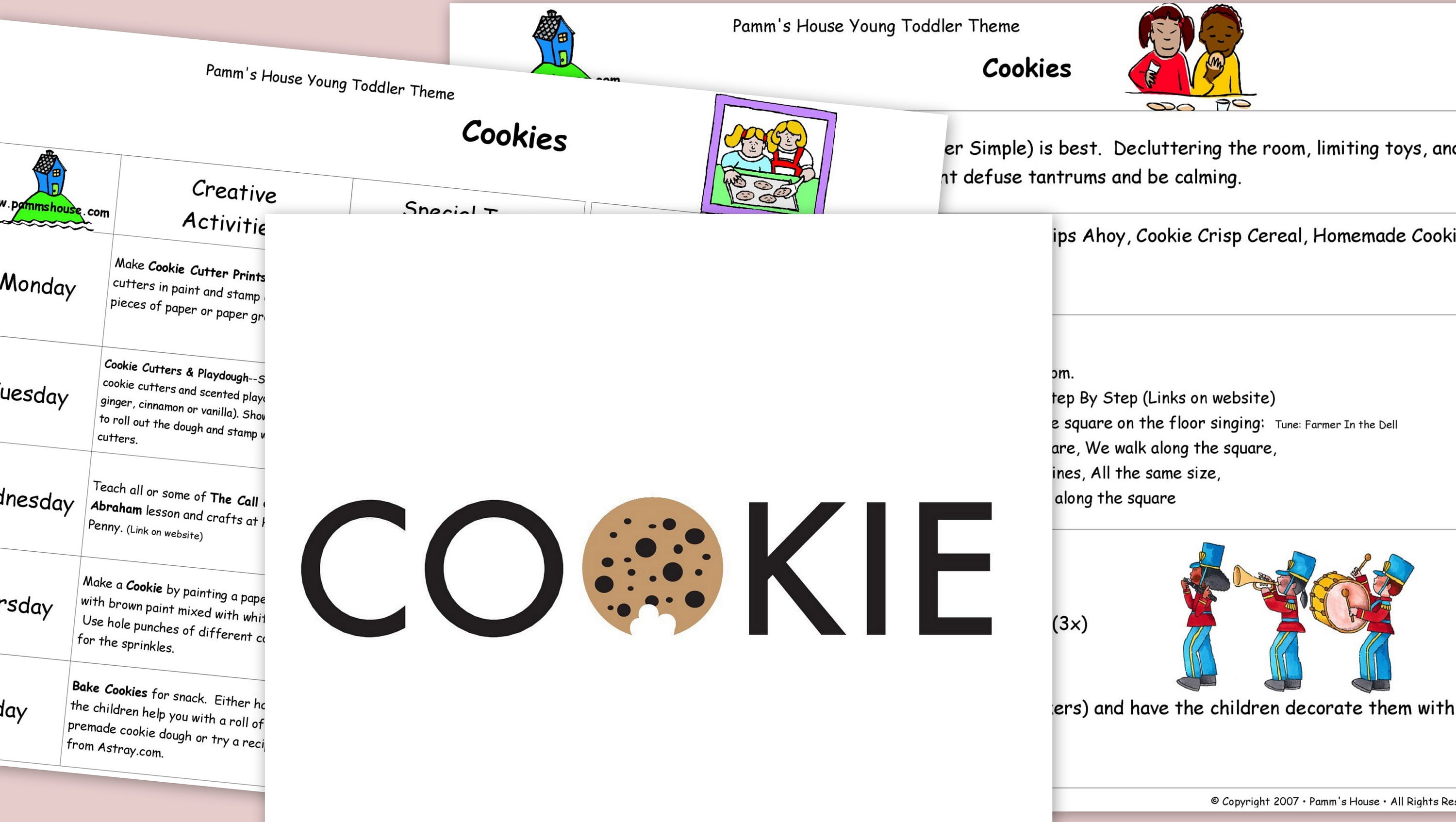 Printable Toddler Theme - Cookies - Learning Through Play - Etsy