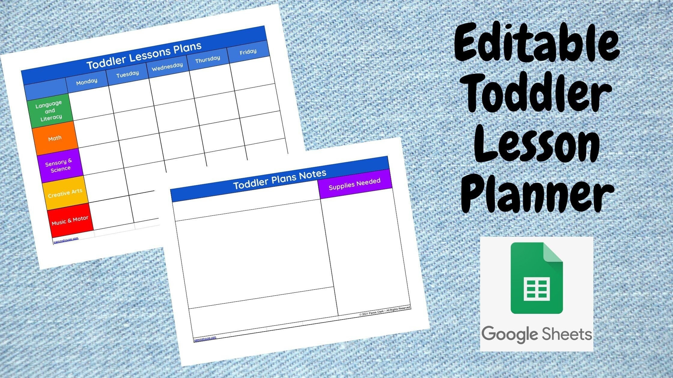 Printable & Editable Toddler Lesson Planner - Etsy