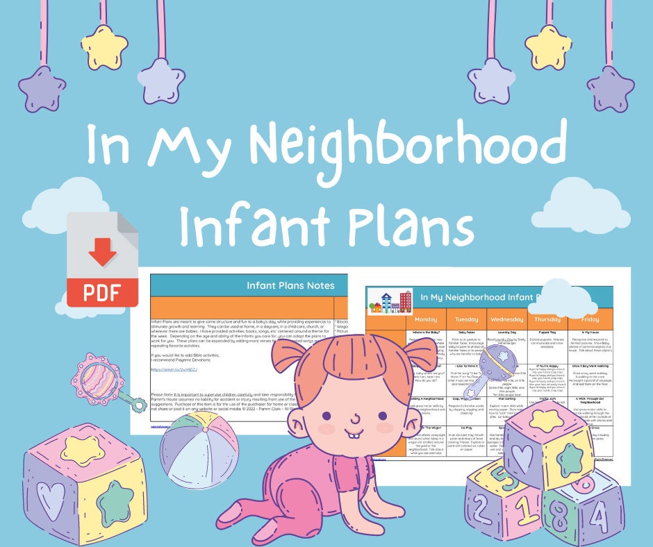 In My Neighborhood Printable Infant Lesson Plans for Baby - Learning ...