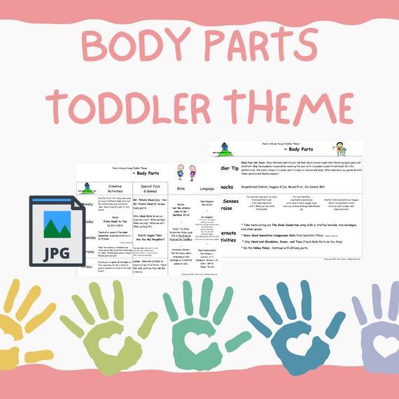 Body Parts Printable Toddler Theme Learning Through Play - Etsy