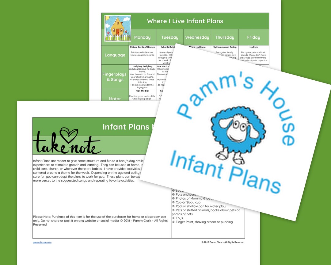 Where I Live Printable Infant Lesson Plans for Baby - Learning Through ...