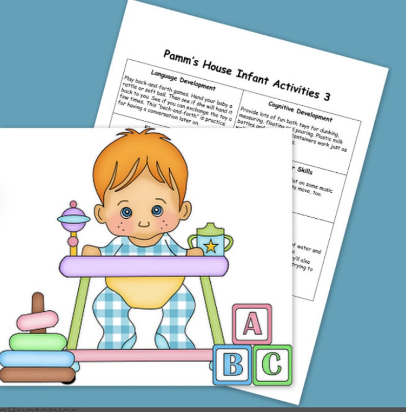 Infant Activities 1, 2 & 3 Bundle - Printable Plans - Learning Through ...