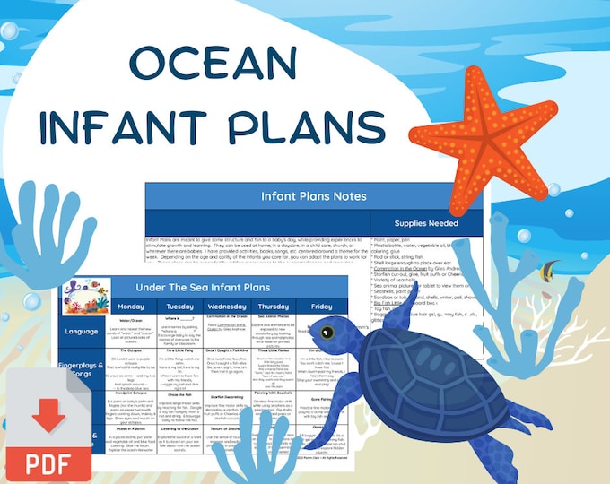 Ocean Infant Lesson Plans for Baby Learning Through Play - Etsy