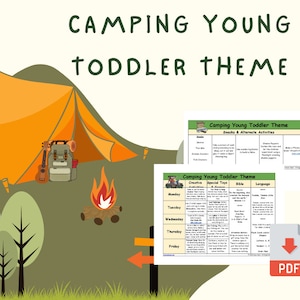 Camping - Printable Toddler Theme - Learning Through Play - Etsy