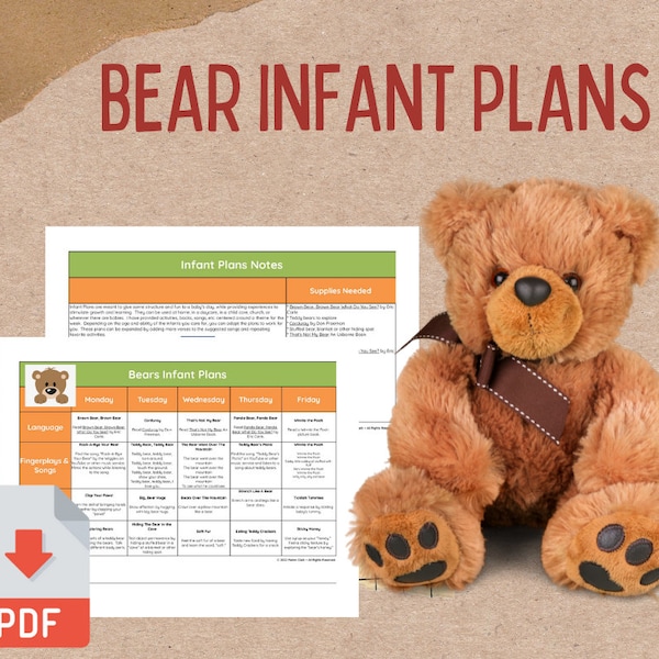 Infant Lesson Plan - Etsy