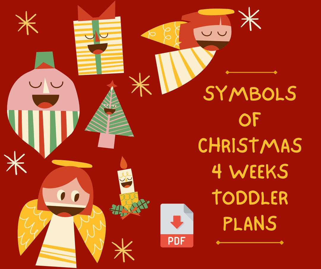 Symbols of Christmas, 4 Weeks - Printable Toddler Theme - Learning ...